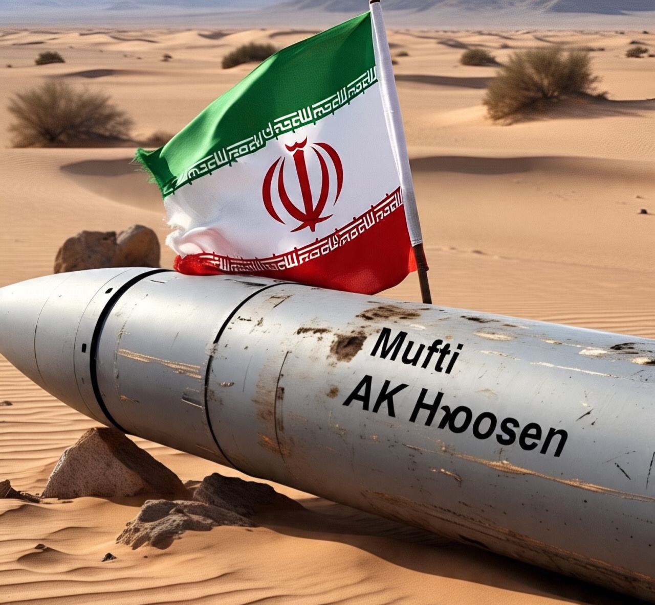 “MUFTI AK HOOSEN” ON AN IRANIAN MISSILE – Ummati